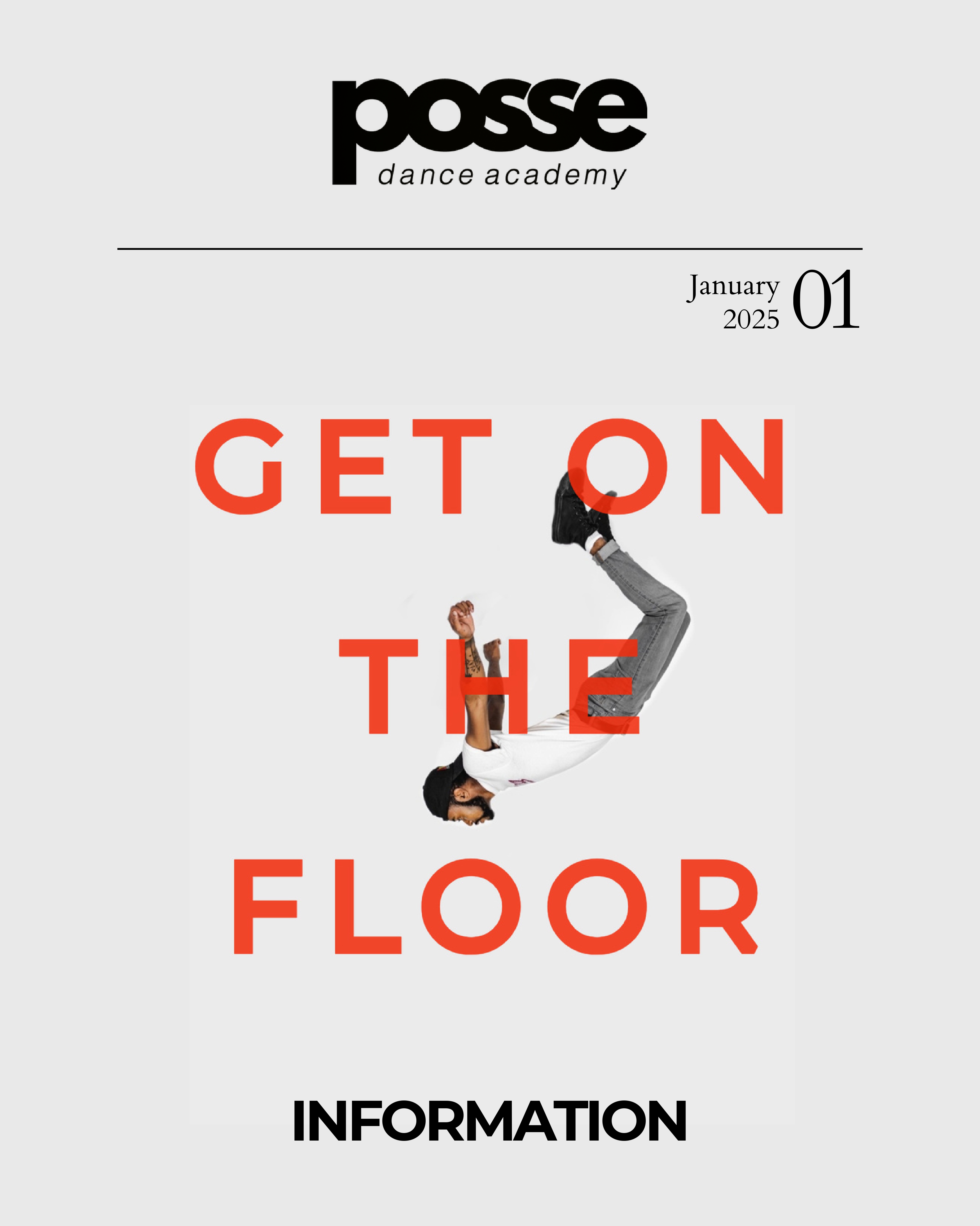 📢「2025年1月スケジュール」のお知らせ！｜posse dance academy